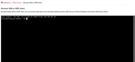 Connecting To A Server Through Ssh — Metalcloud Documentation
