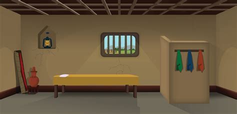 Village Room Inside Vector Poor Mud House Room Interior Cartoon Background Illustrations