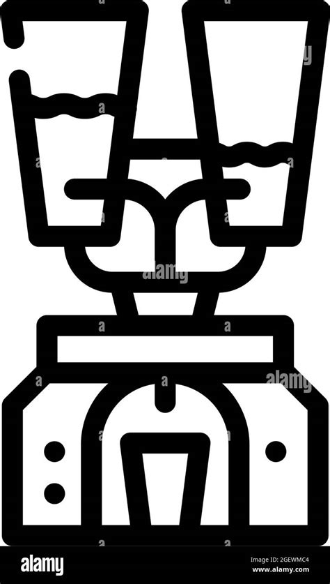 Cocktail Machine Line Icon Vector Illustration Stock Vector Image And Art