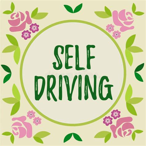 Sign Displaying Self Driving Conceptual Photo Autonomous Vehicle Ability To Navigate Without