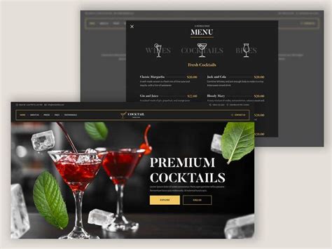 Figma UX UI Design Mobile Bar Service Freelancer