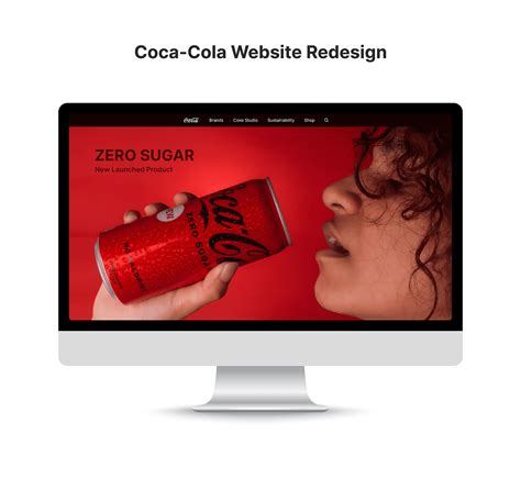 coca cola website redesign behance