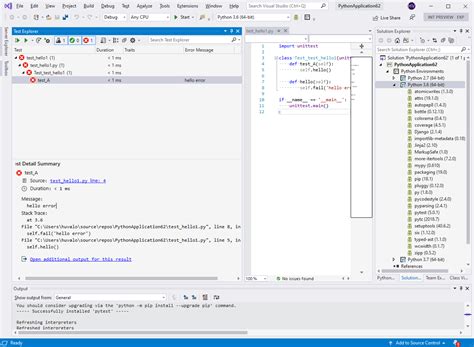 Unittest Execution Call Stack Has Incorrect Additional Entry With Python Version · Issue 5463