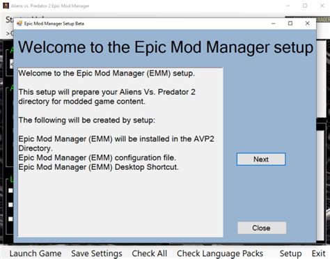 Epic Mod Manager V Image ModDB