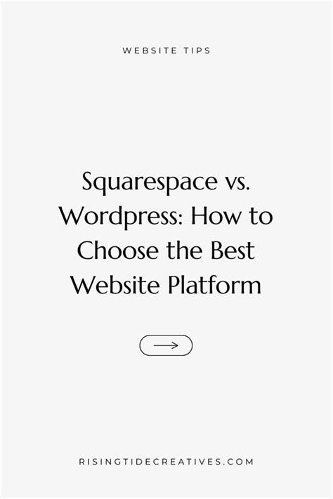 Squarespace Vs Wordpress How To Choose The Best Website Platform Squarespace Vs Wordpress