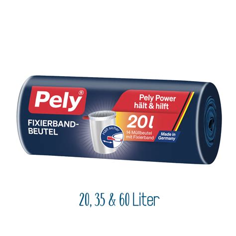 Müllbeutel Mit Fixierband Sicher Und Sauber Verschließen Pely®