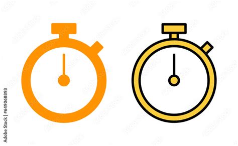 Stopwatch Icon Set For Web And Mobile App Timer Sign And Symbol Countdown Icon Period Of Time