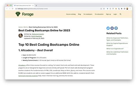 Altcademy On Linkedin Forage Ranks Us 1 In Best Coding Bootcamps Online For 2023 🥳🥳🥳