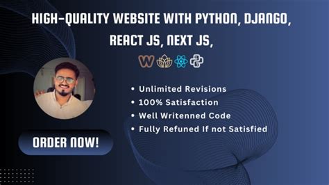 Develop Full Stack Website Using Next Js React Js Django Python By