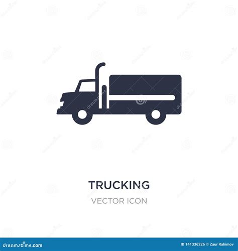 trucking icon on white background simple element illustration from