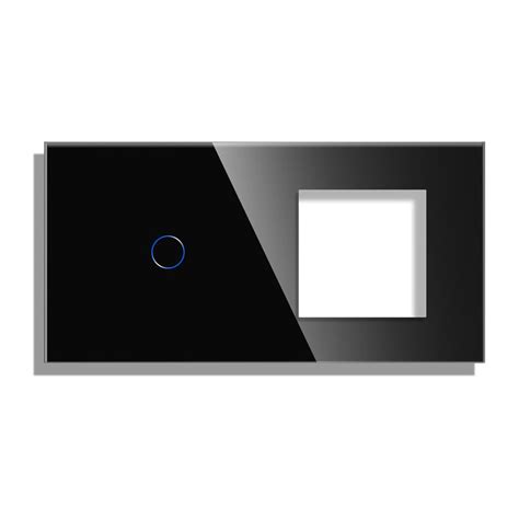 РАМКА ДВОЙНА ЗА БУТОН И КОНТАКТ ЧЕРНА Luxon