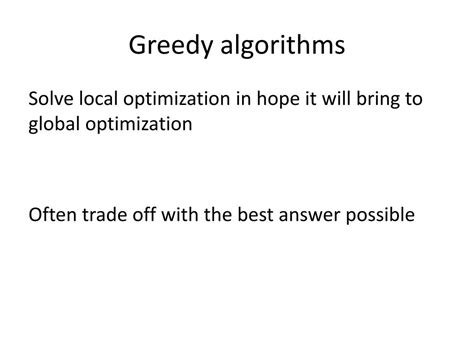 ppt greedy algorithms and dynamic programming powerpoint presentation id 2373209