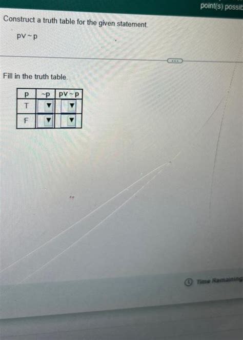 Solved Construct A Truth Table For The Given Statement Pp Chegg