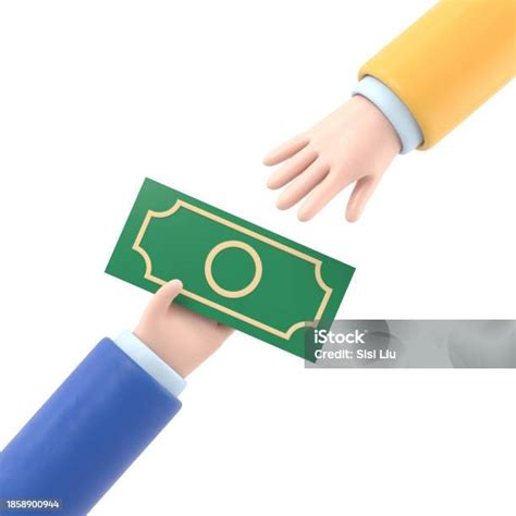 만화 제스처 아이콘 Mockuptwo 만화 사업가 손 돈을주는 것 플랫 디자인의 3d 그림3d 흰색 배경에 렌더링 3차원 형태에 대한 스톡 사진 및 기타 이미지 Istock