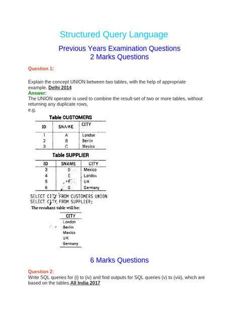 structured query language pdf