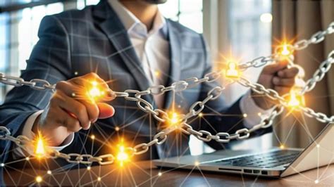 Abstract Visual Of A Digital Contract Being Executed Automatically