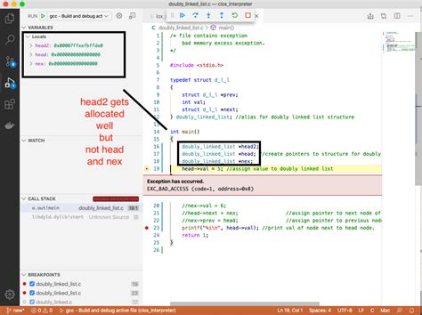 C Compiler Not Allocating Valid Memory To A Variable When Defined For