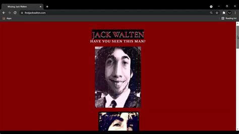 Jack Walten Missing Site Youtube