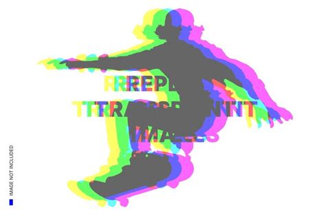 Premium Psd Anaglyph Photo Effect Template