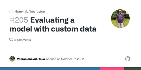 Evaluating A Model With Custom Data · Issue 205 · Mit Han Labbevfusion · Github