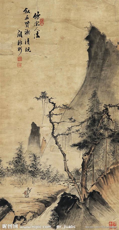 竹溪奇峰设计图 绘画书法 文化艺术 设计图库 昵图网