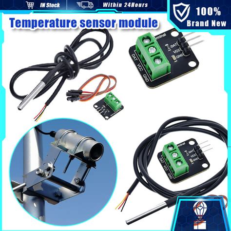 100cm Digital Sensor Cable Probe Terminal Adapter Raspberry Pi Ds18b20
