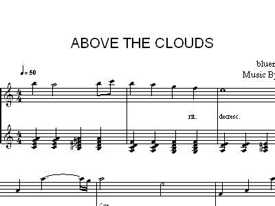 Above the Clouds 歌谱 简谱