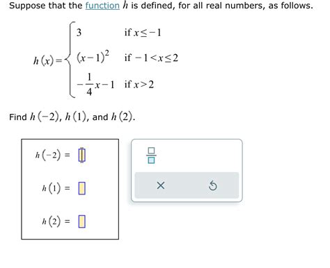 Solved Suppose That The Function H Is Defined For All Real Chegg