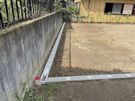 隣地境界線のブロック工事について