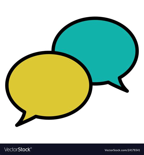Speech Bubble Message Icon Royalty Free Vector Image