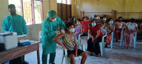 ဝေါလေမြိုင်မြို့၌ ကိုဗစ် ၁၉ရောဂါ ကာကွယ်ဆေး စတုတ္ထအသုတ် ပထမအကြိမ်အဖြစ် ထိုးနှံပေးခြင်း ဆောင်ရွက