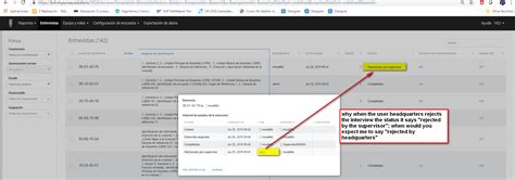error in the interview status survey management survey solutions