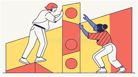 People Interacting With Large Colorful Buttons User Interface Concept