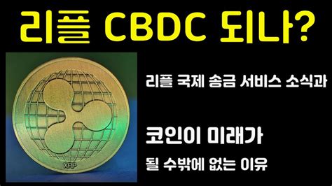 드디어 시작되는 리플 국제 송금 서비스 소식과 코인이 미래일 수밖에 없는 이유~ Youtube