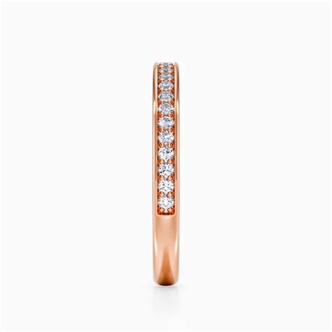Rose Gold Pave Diamond Wedding Band