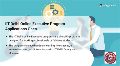 Iit Delhi Online Executive Program Applications Open See Details Here