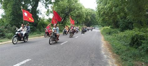 ဘုတလင်မြို့နယ် လူထု သပိတ်စစ်ကြောင်းက ဒေါ်အောင်ဆန်းစုကြည် မွေးနေ့ အထိမ