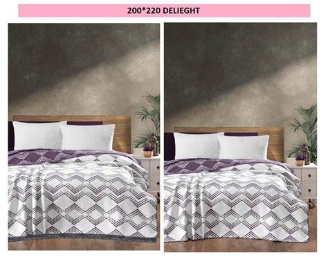 Плед байковый с бахрамой Vefa Cotton Blenket Turkey 200*220 - Delieght ...