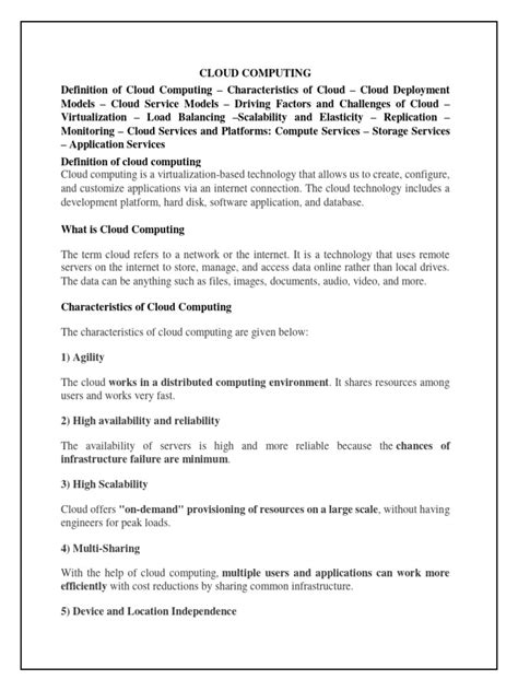 Cs3551 Distributed Computing Unit5 Pdf Cloud Computing Virtualization