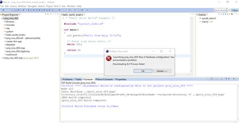 Downloading Elf Process Failed Intel Community