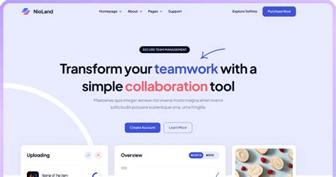 Saas And App Landing Nioland React Landing Template