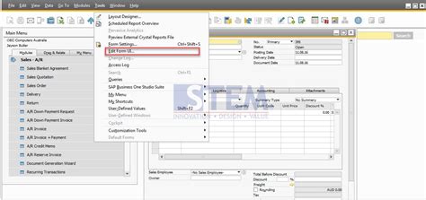 Sap Business One Reset Form Settings Gene Berrys Templates