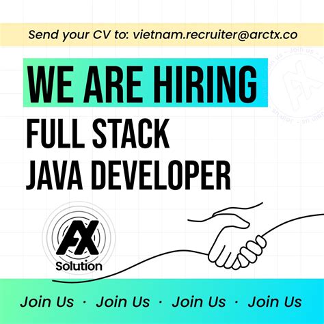 Hiring Fullstackjavadeveloper Joinourteam Arctxsolution Arctx Solution