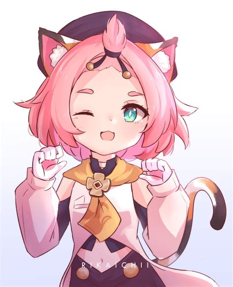 Diona Genshin Impact Drawn By Rikaichii Danbooru