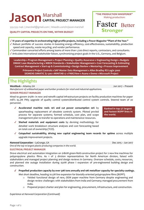 Manufacturing Manager Resume Examples Supply Chain Manager Resume