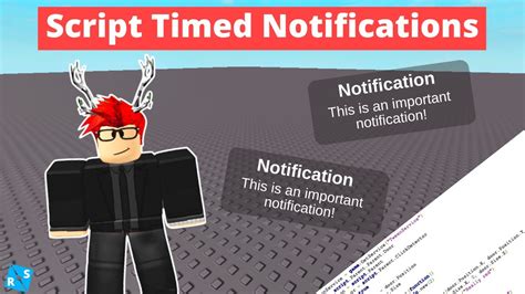 Roblox Scripting Tutorial How To Script Timed Notifications Youtube