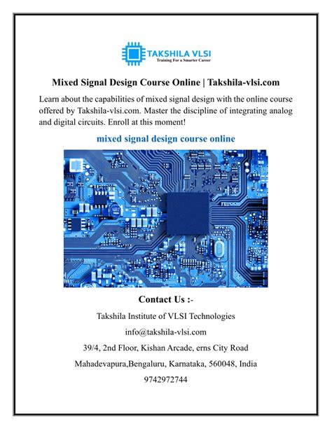 Ppt Mixed Signal Design Course Online Takshila Powerpoint Presentation Id 14199119