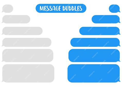 Premium Vector Message Bubbles Chat Vector Vector Template Of Message Bubbles Chat Boxes Icons