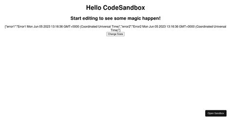 React State Context Issue Codesandbox