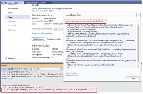 All Scenarios Message Dialog Version String Portion Was Too Short Or
